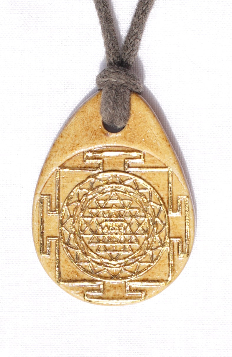 Amulett Sri Yantra in 24 Karat Gold, Lakhovsky Spule in Echt-Kupfer 2 ...